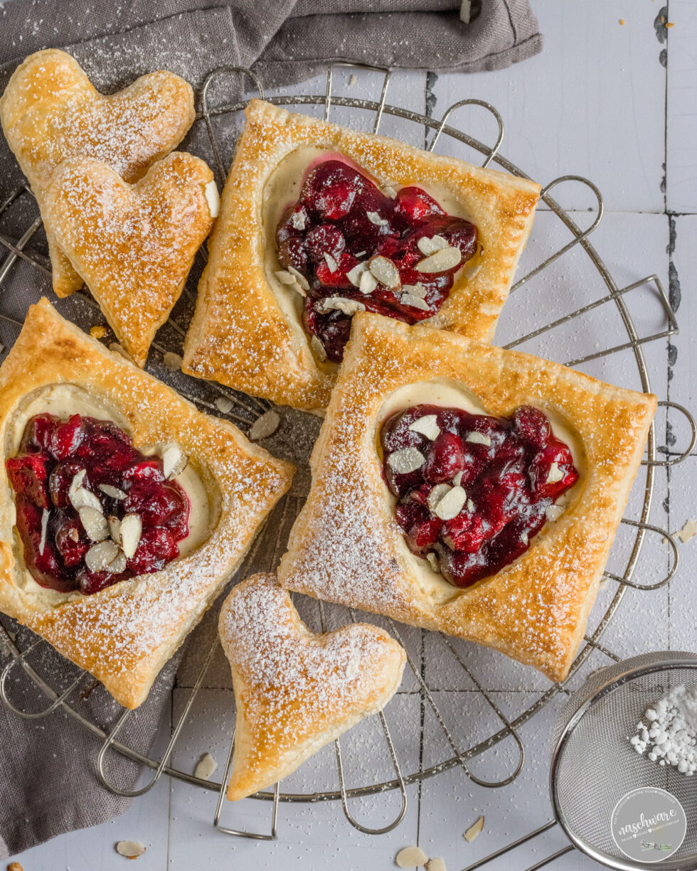 Herzige Valentins Kirschplunder - Rezept - naschware.de
